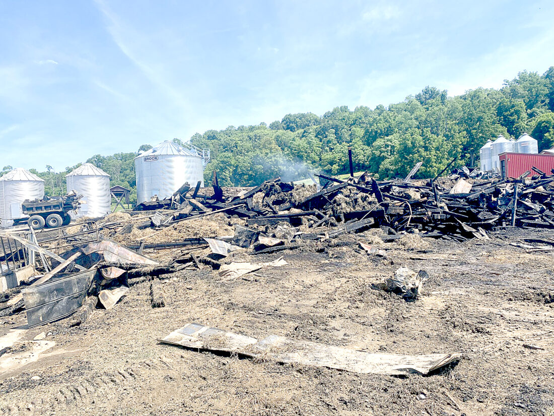 Early morning blaze claims barn | News, Sports, Jobs - The Sentinel